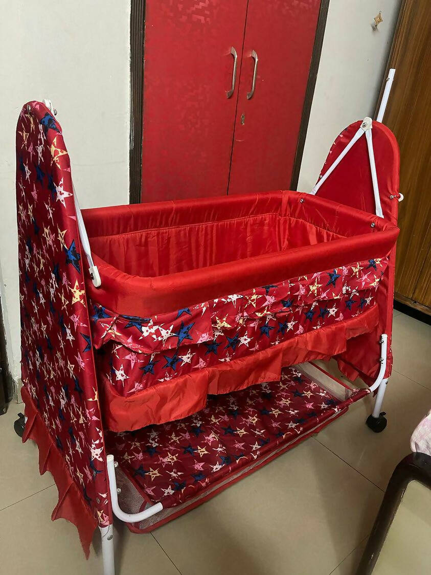 Red Cradle For Baby – PyaraBaby